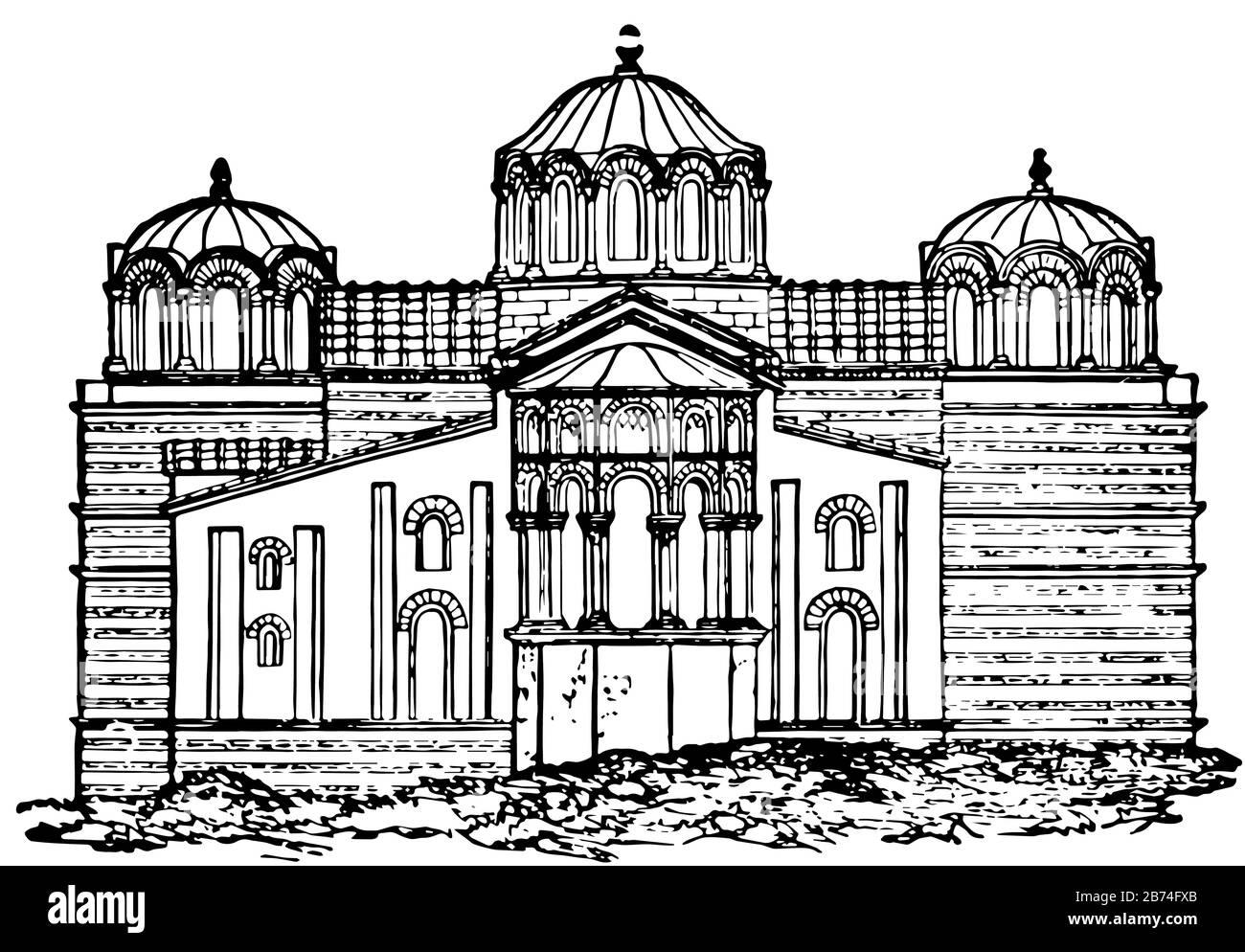 Byzantium church Stock Vector Images - Alamy