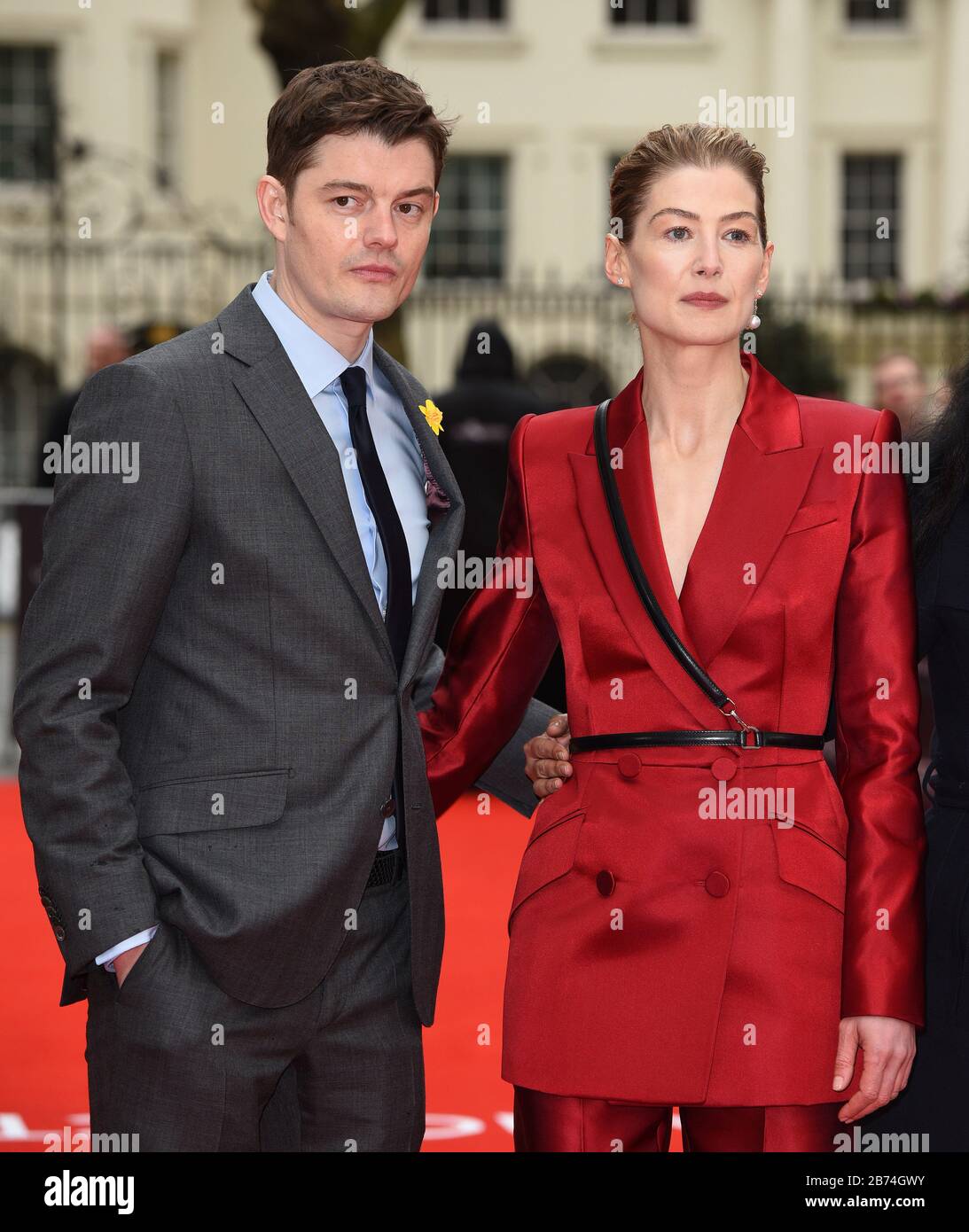 London, UK Sam Riley, Rosamund Pike at Radioactive UK Premiere held at ...