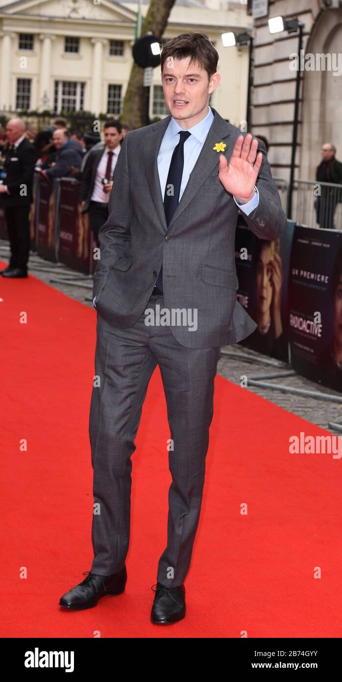 London, UK Sam Riley at Radioactive UK Premiere held at Cuzon Mayfair ...