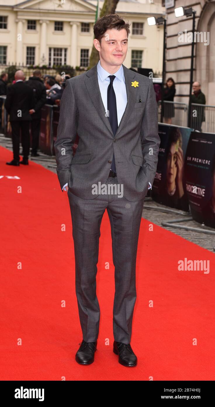 London, UK Sam Riley at Radioactive UK Premiere held at Cuzon Mayfair ...