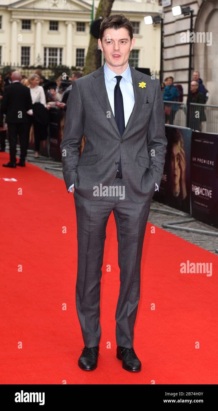 London, UK Sam Riley at Radioactive UK Premiere held at Cuzon Mayfair ...