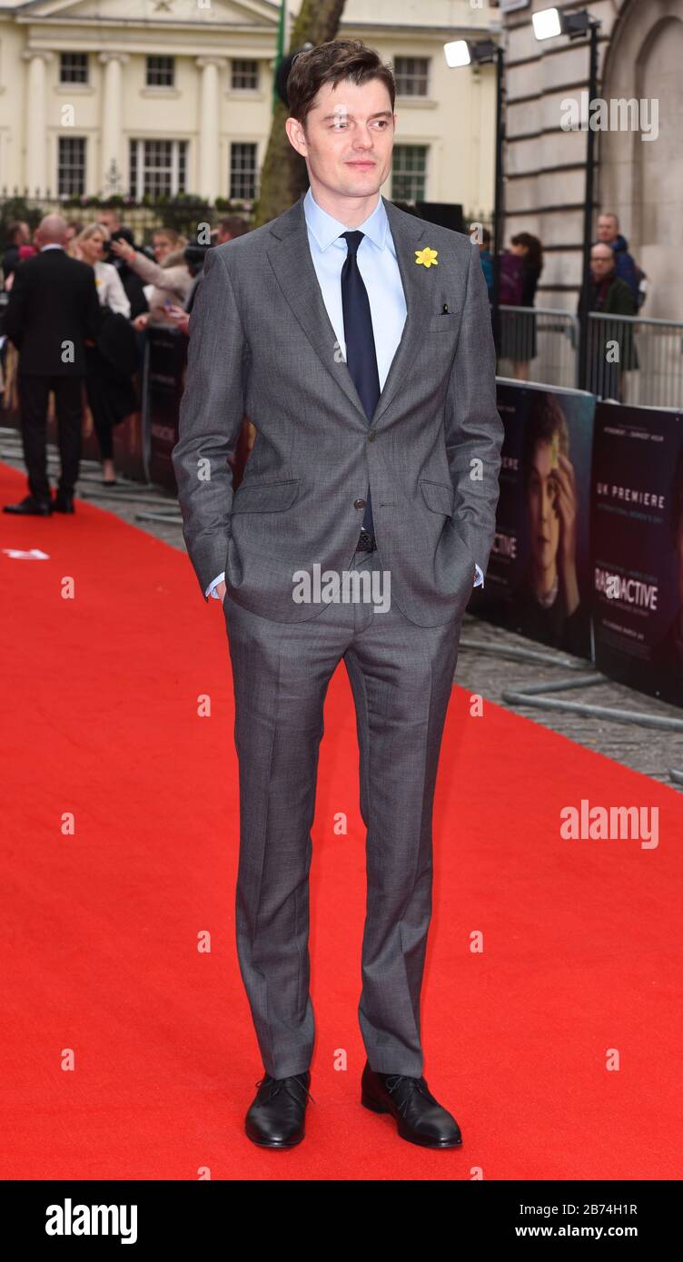 London, UK Sam Riley at Radioactive UK Premiere held at Cuzon Mayfair ...