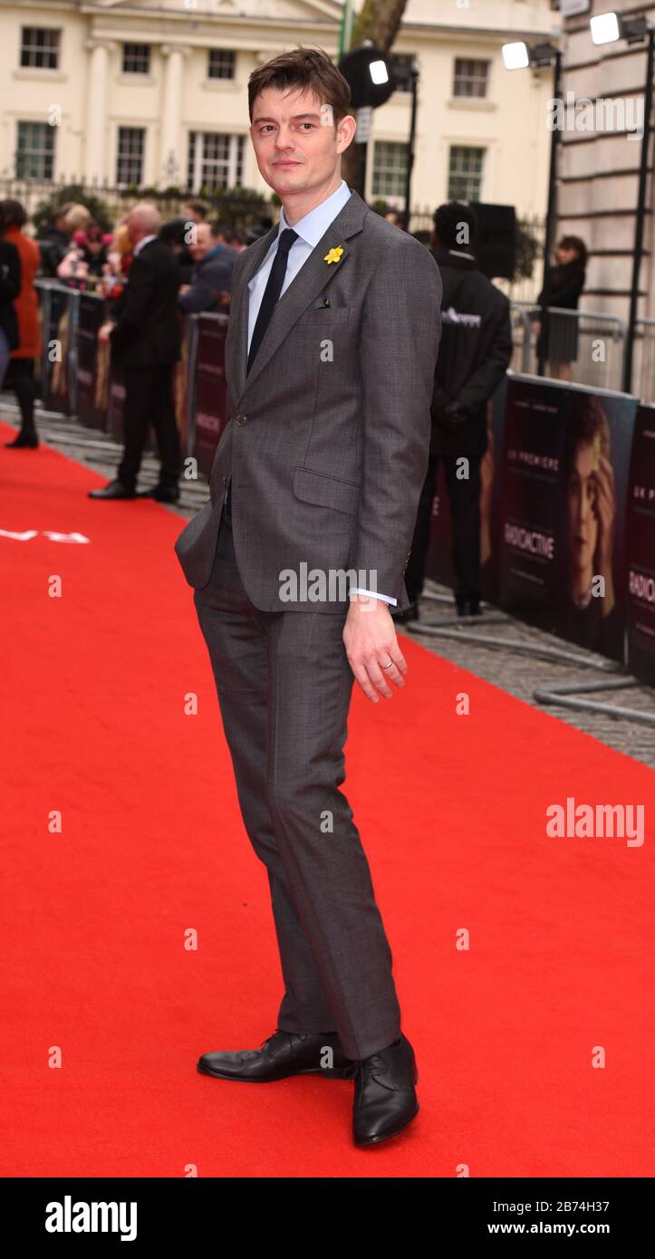 London, UK Sam Riley at Radioactive UK Premiere held at Cuzon Mayfair ...