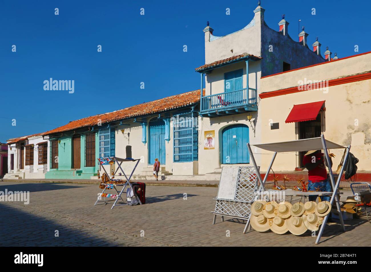 Colonial architecture and souvenirs for tourists Stock Photo - Alamy