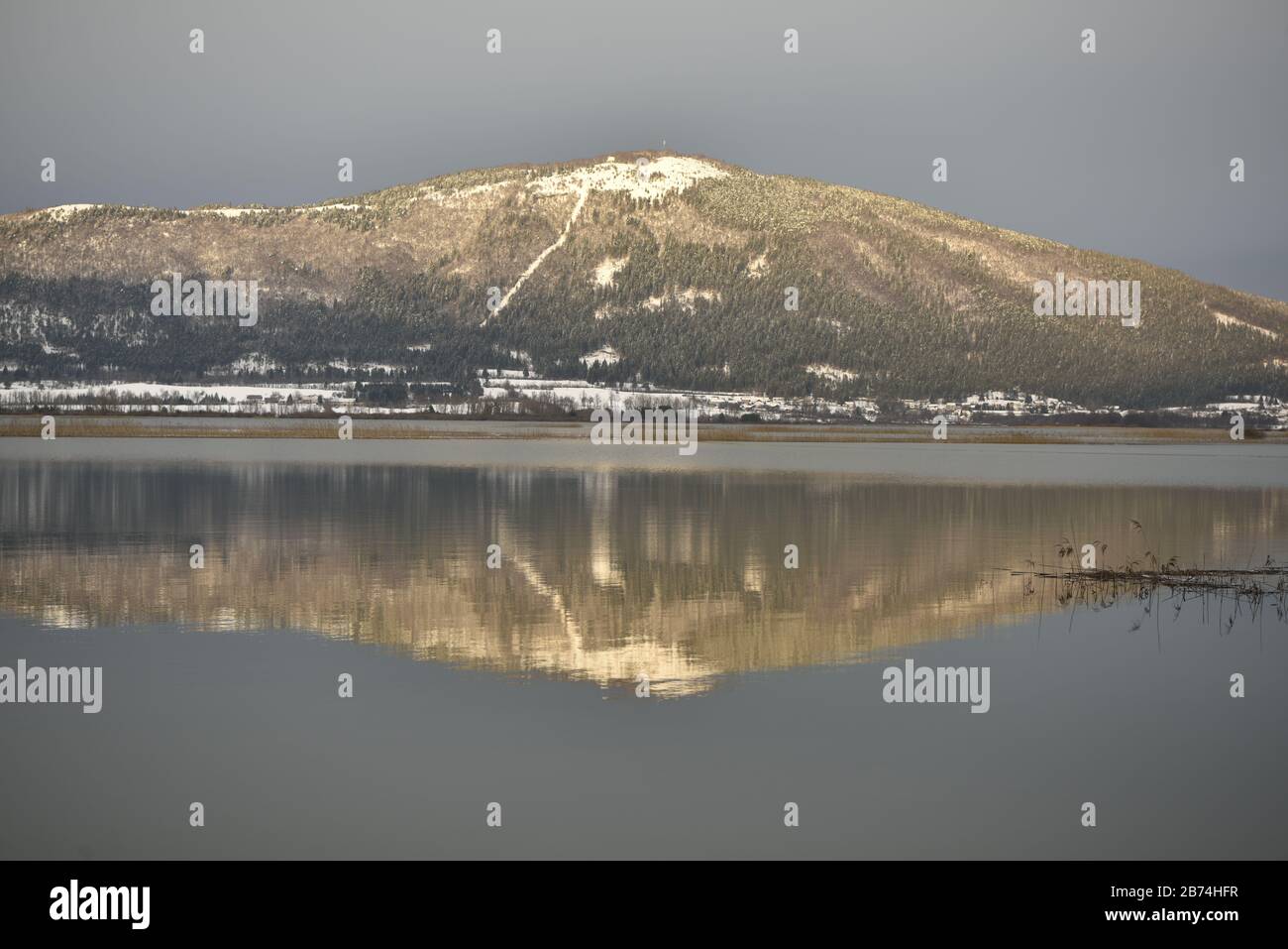 Cerknica lake, Slivnica Stock Photo - Alamy