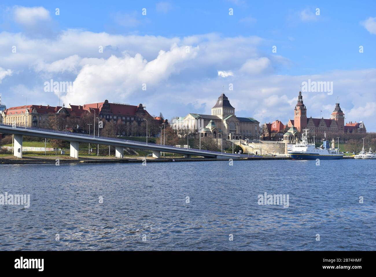 Chrobry Embankment in Szczecin, Poland Stock Photo - Alamy