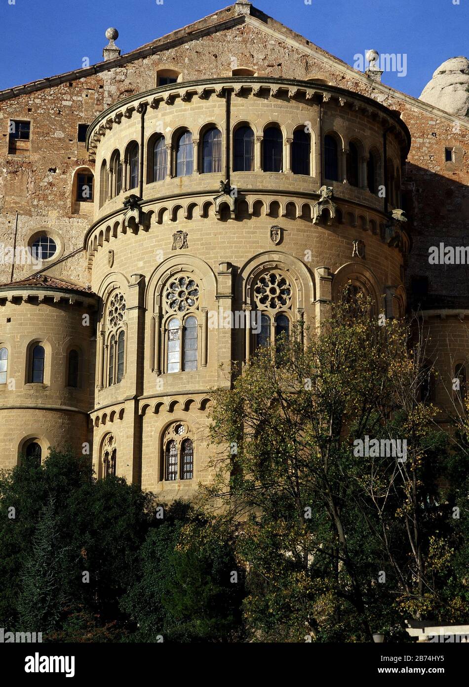 ABSIDE DE LA IGLESIA DEL MONASTERIO DE MONTSERRAT - SIGLO XIX ...