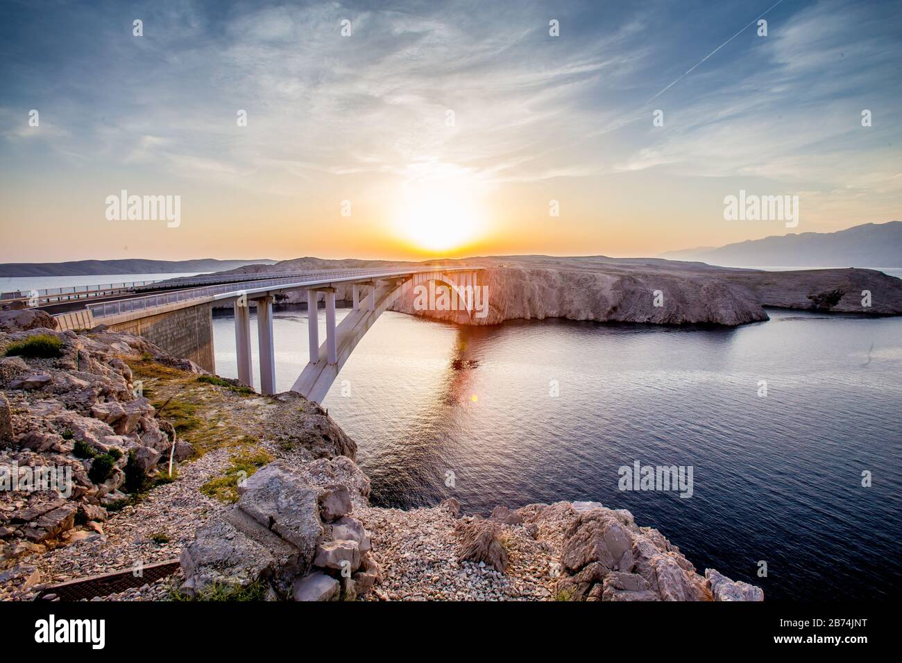 Pag bridge to the mainland hi-res stock photography and images - Alamy