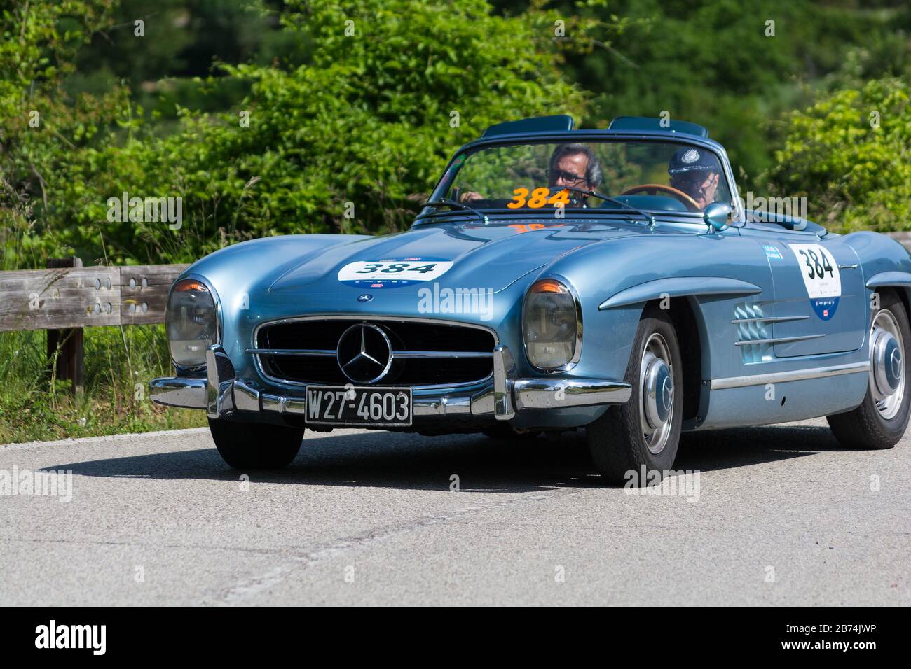 PESARO COLLE SAN BARTOLO , ITALY - MAY 17 - 2018 : MERCEDES-BENZ 300 SL ...