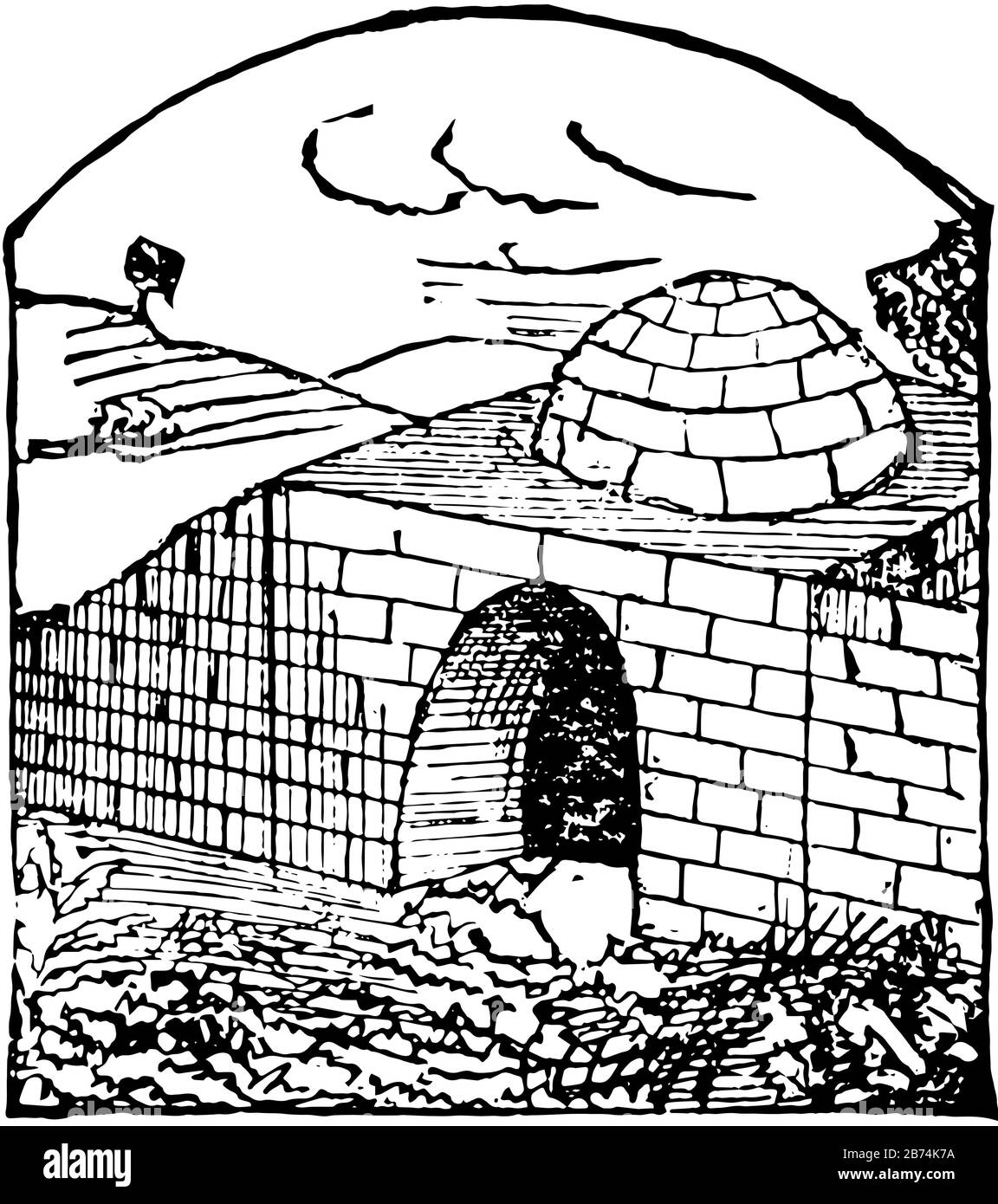 Lime kiln Stock Vector Images - Alamy