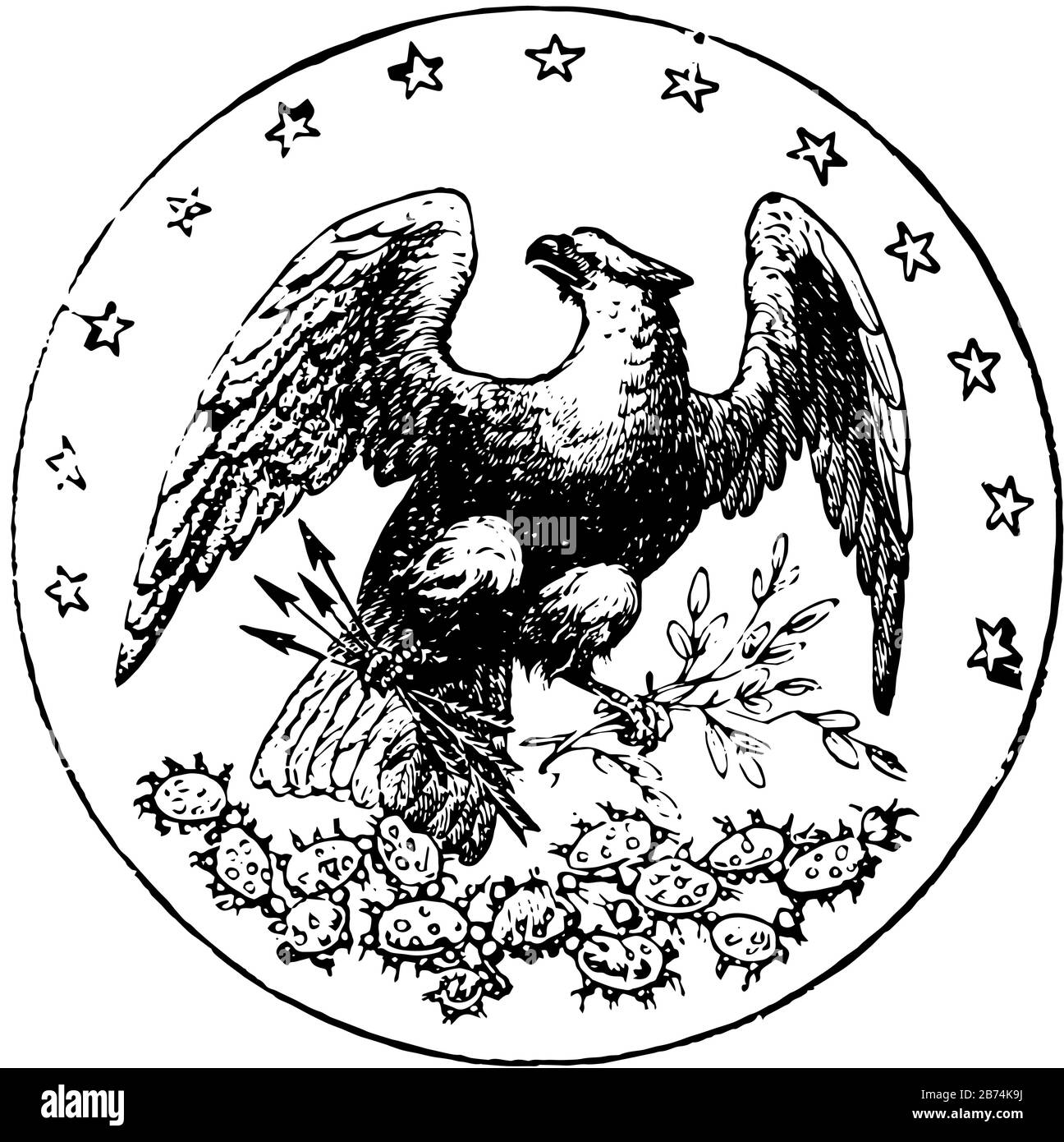 The official seal of the U.S. state of Florida in 1889, this seal has ...