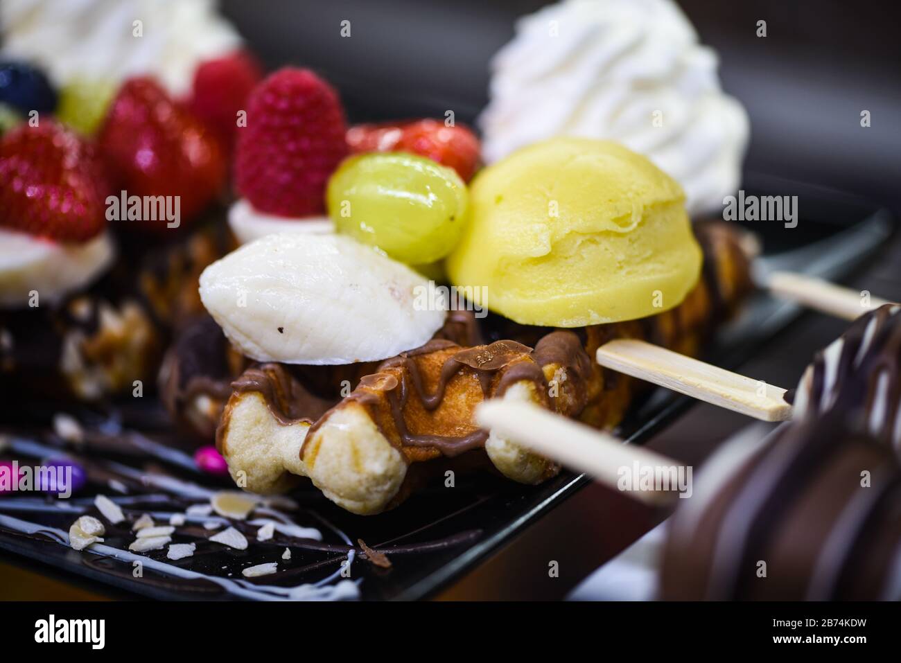 Piece delicious souffle cake hi-res stock photography and images - Alamy