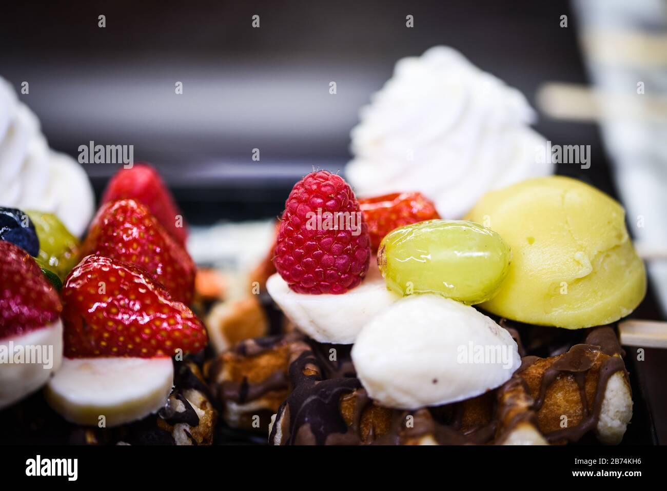 delicious mix mini cakes close up Stock Photo - Alamy