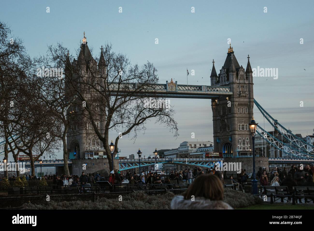 Wide angle shot of the Tower Bridge in London, UK Stock Photo - Alamy