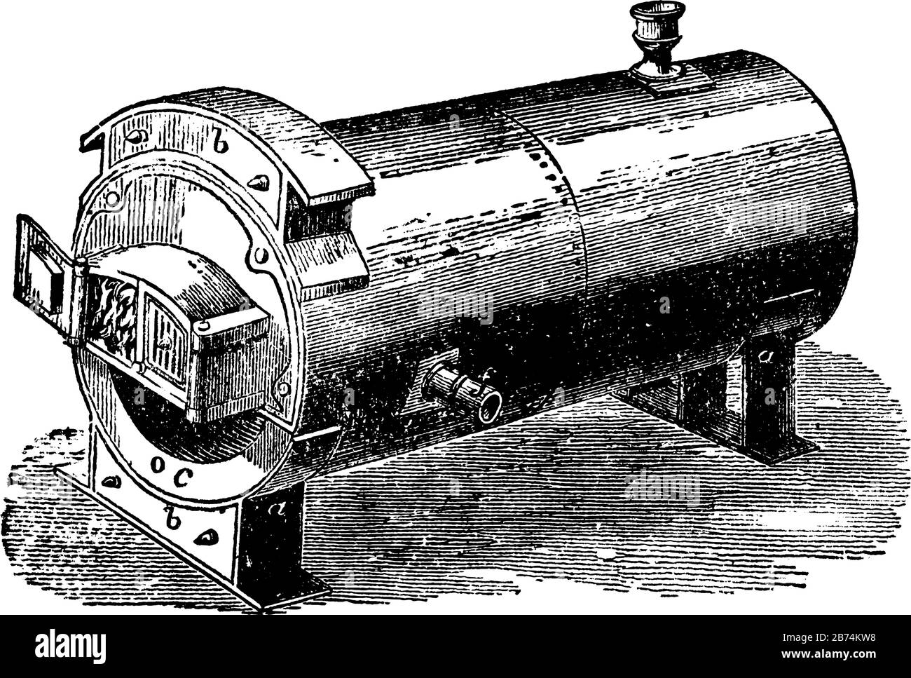 This illustration represents Trentham Boiler which is a modification of ...