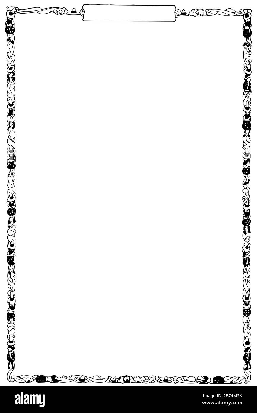 Narrow border Stock Vector Images - Alamy