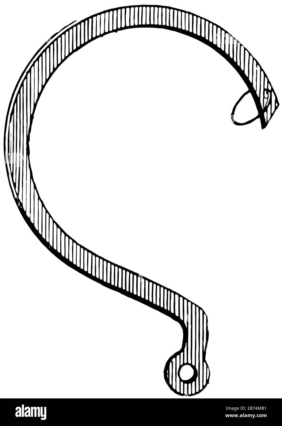 This illustration represents Cornice Hook which are of hand forged ...