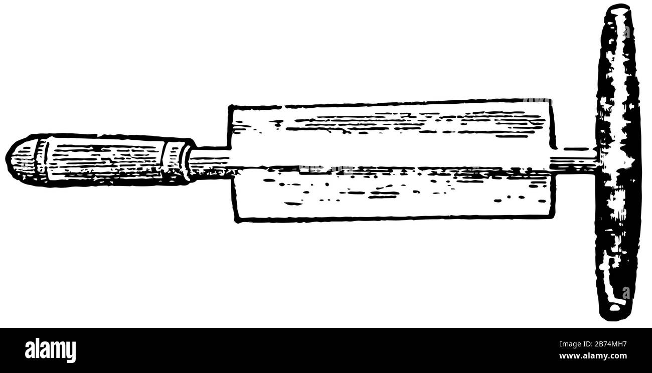 This illustration represents Currying Knife which is a double edged ...