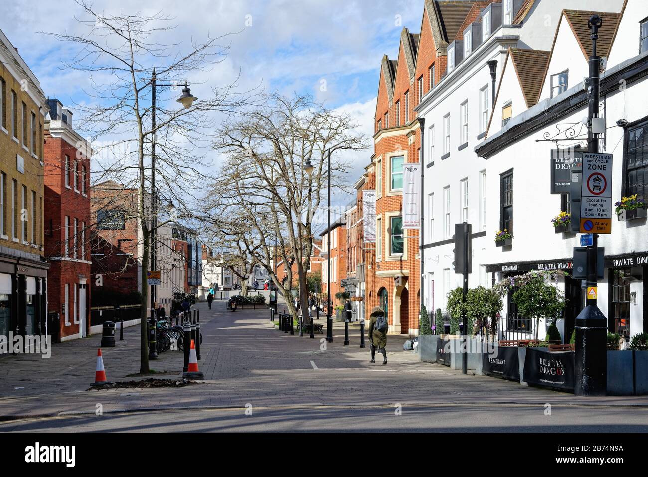 Bridge Street in the Royal Borough of Windsor Berkshire England UK ...