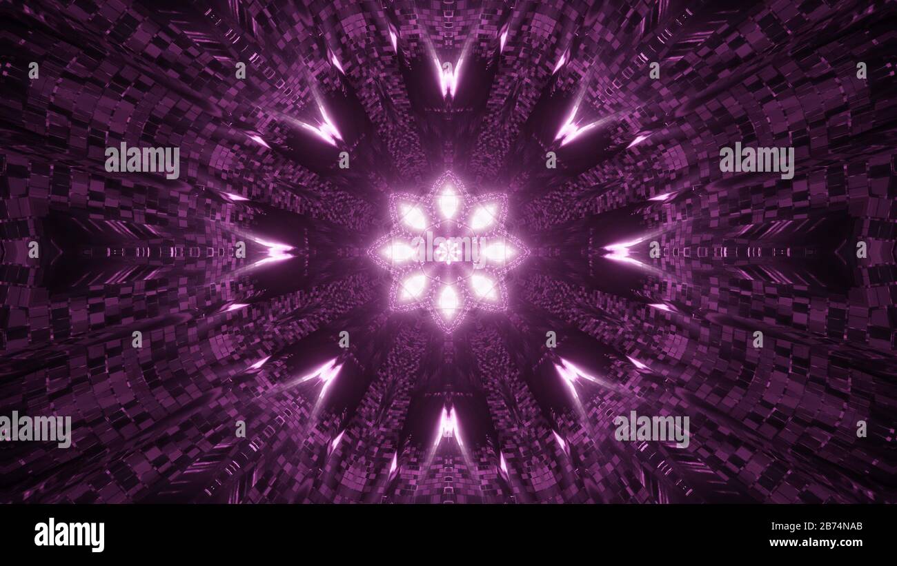 Cosmic environment with colorful neon laser lights Stock Photo - Alamy