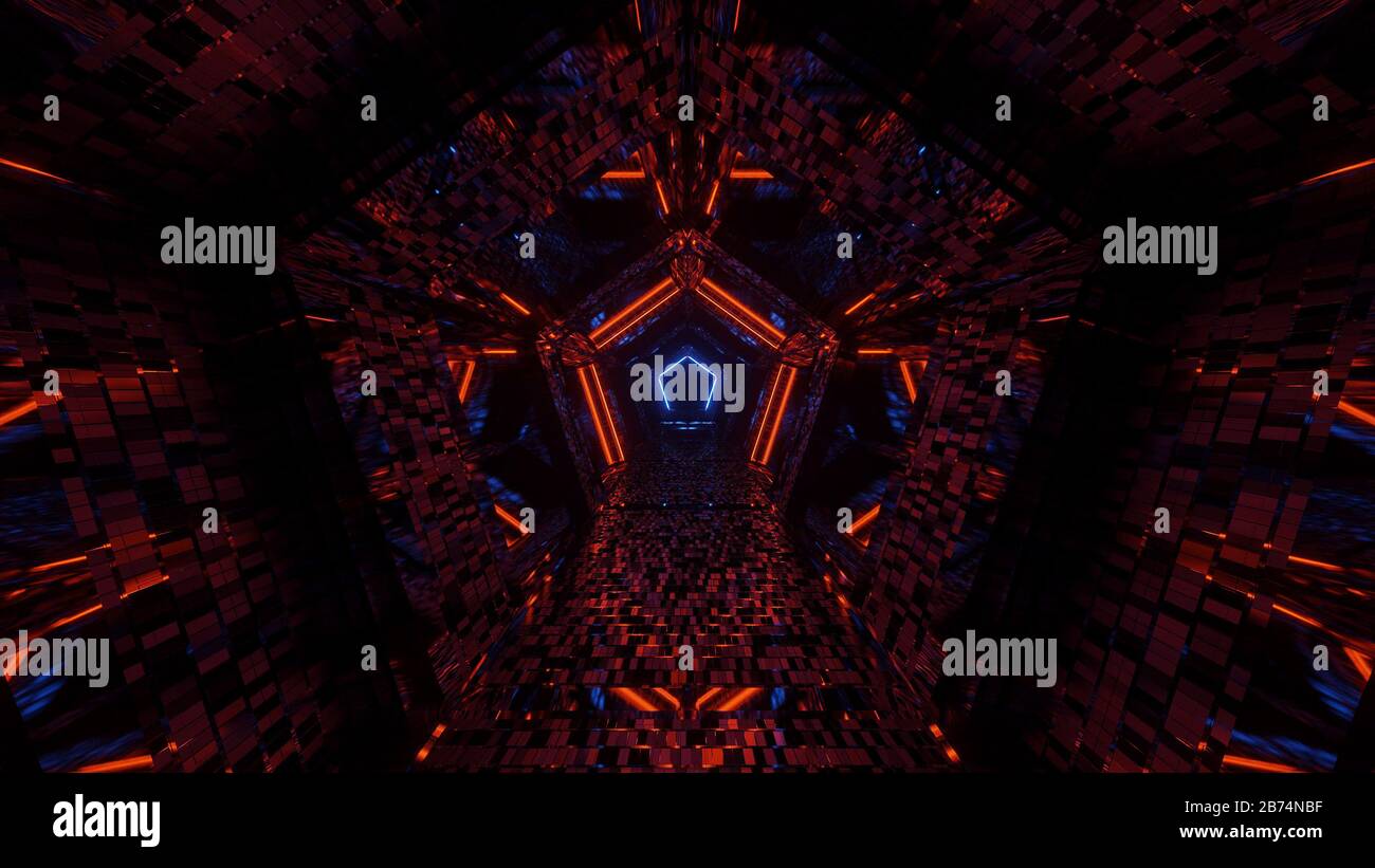 Cosmic environment with colorful neon laser lights Stock Photo - Alamy