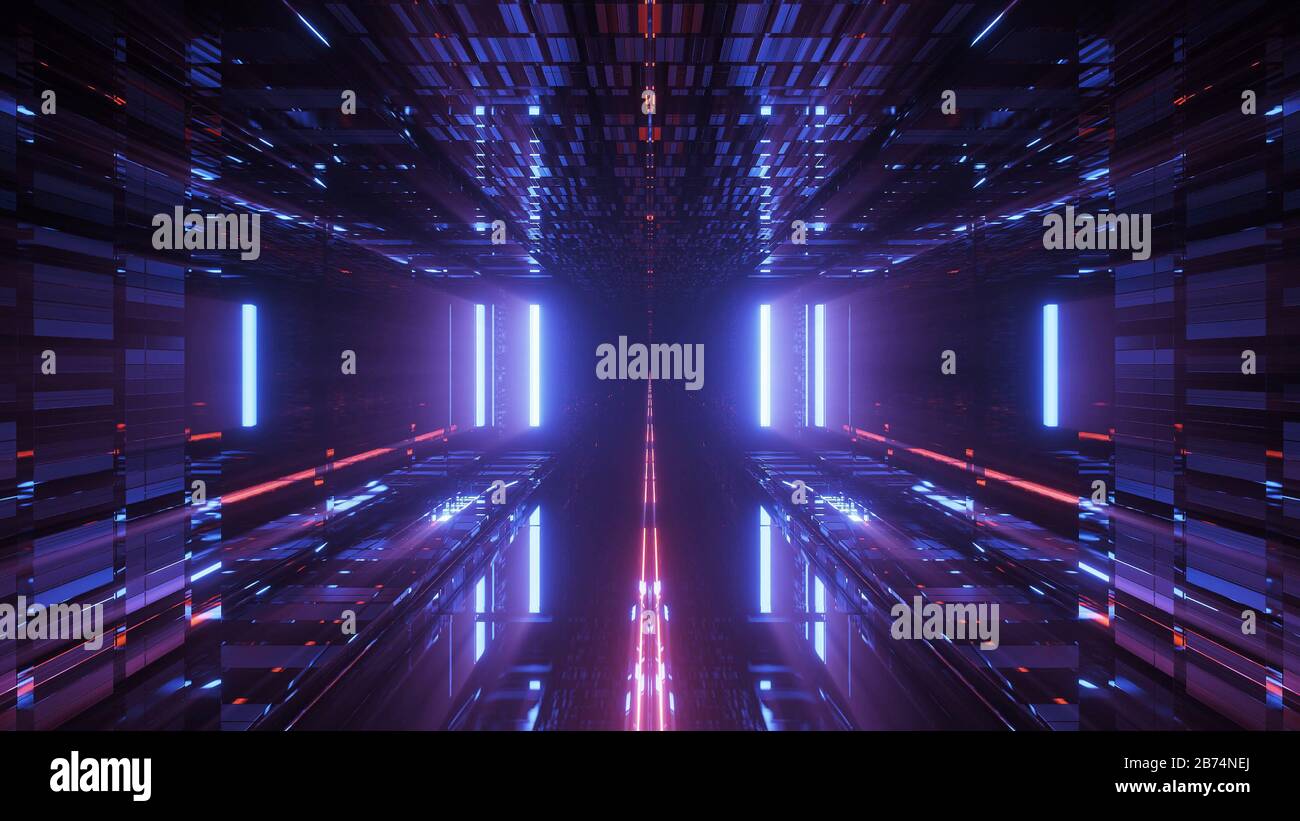 Cosmic environment with colorful neon laser lights - perfect for a ...