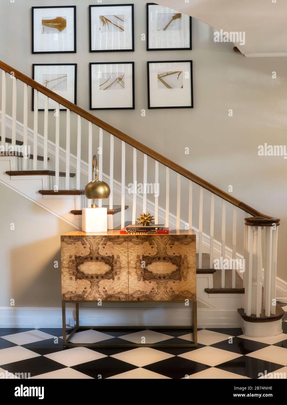 Modern cabinet in foyer hi-res stock photography and images - Alamy