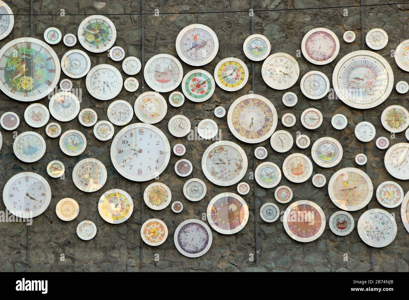 Multiple clocks background hi-res stock photography and images - Alamy