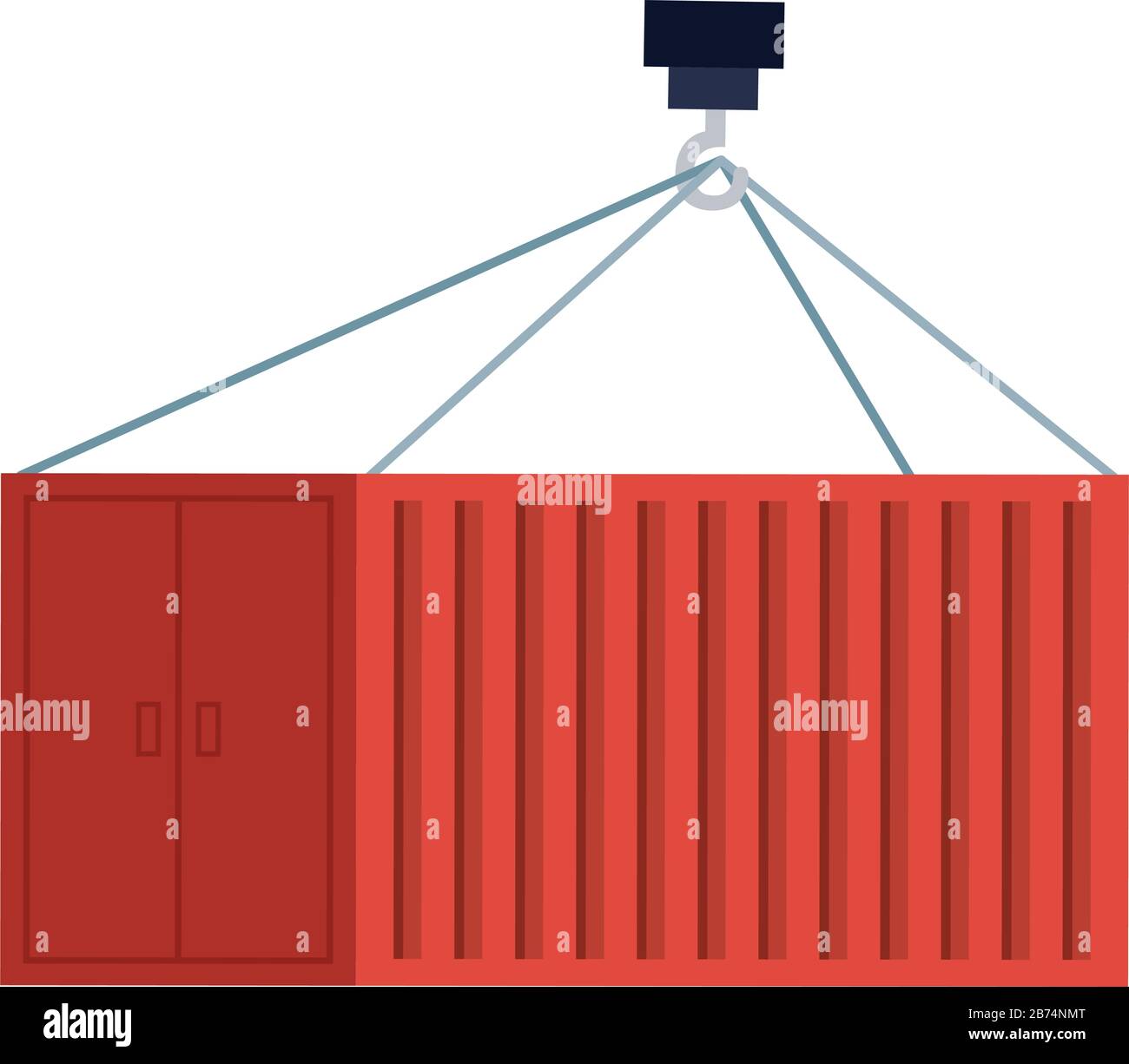 container metal hanging isolated icon Stock Vector Image & Art - Alamy