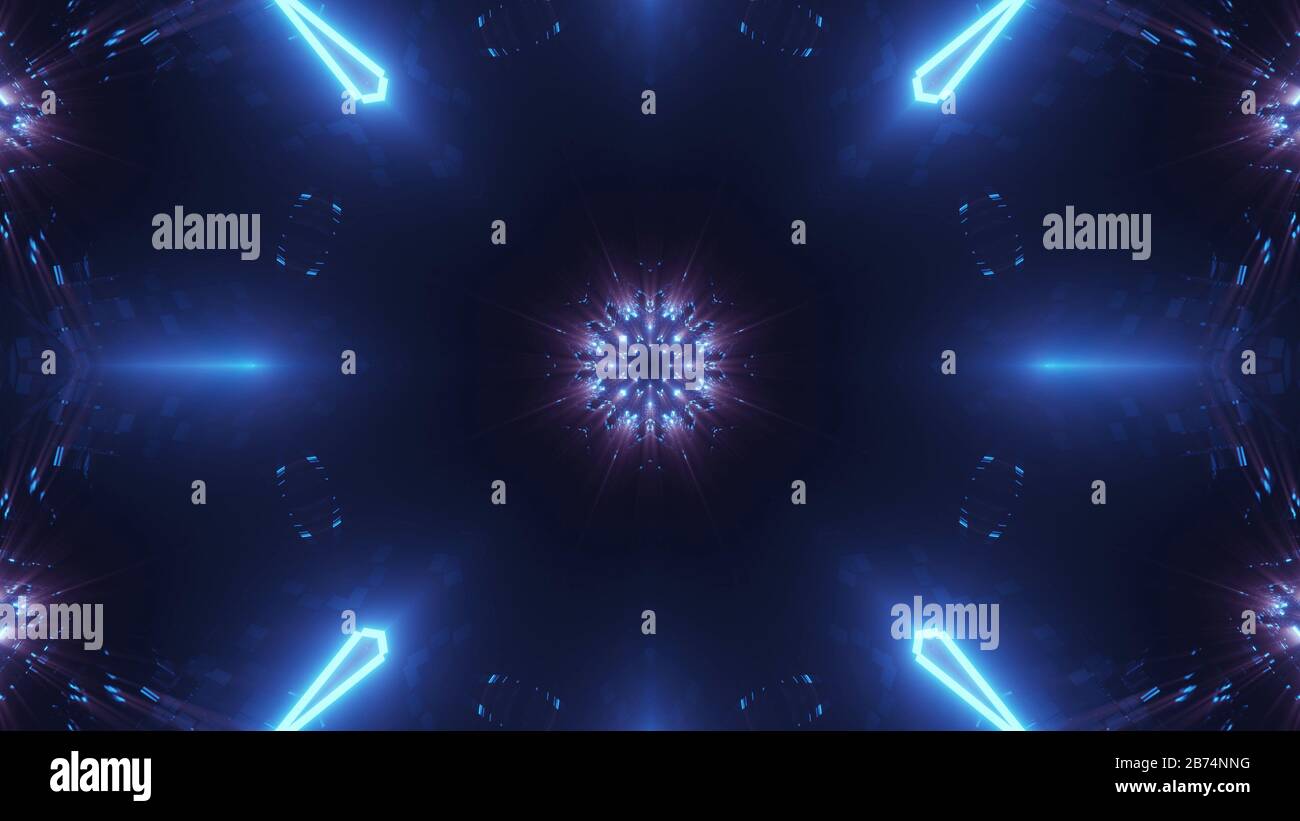 Cosmic environment with colorful neon laser lights - perfect for a ...