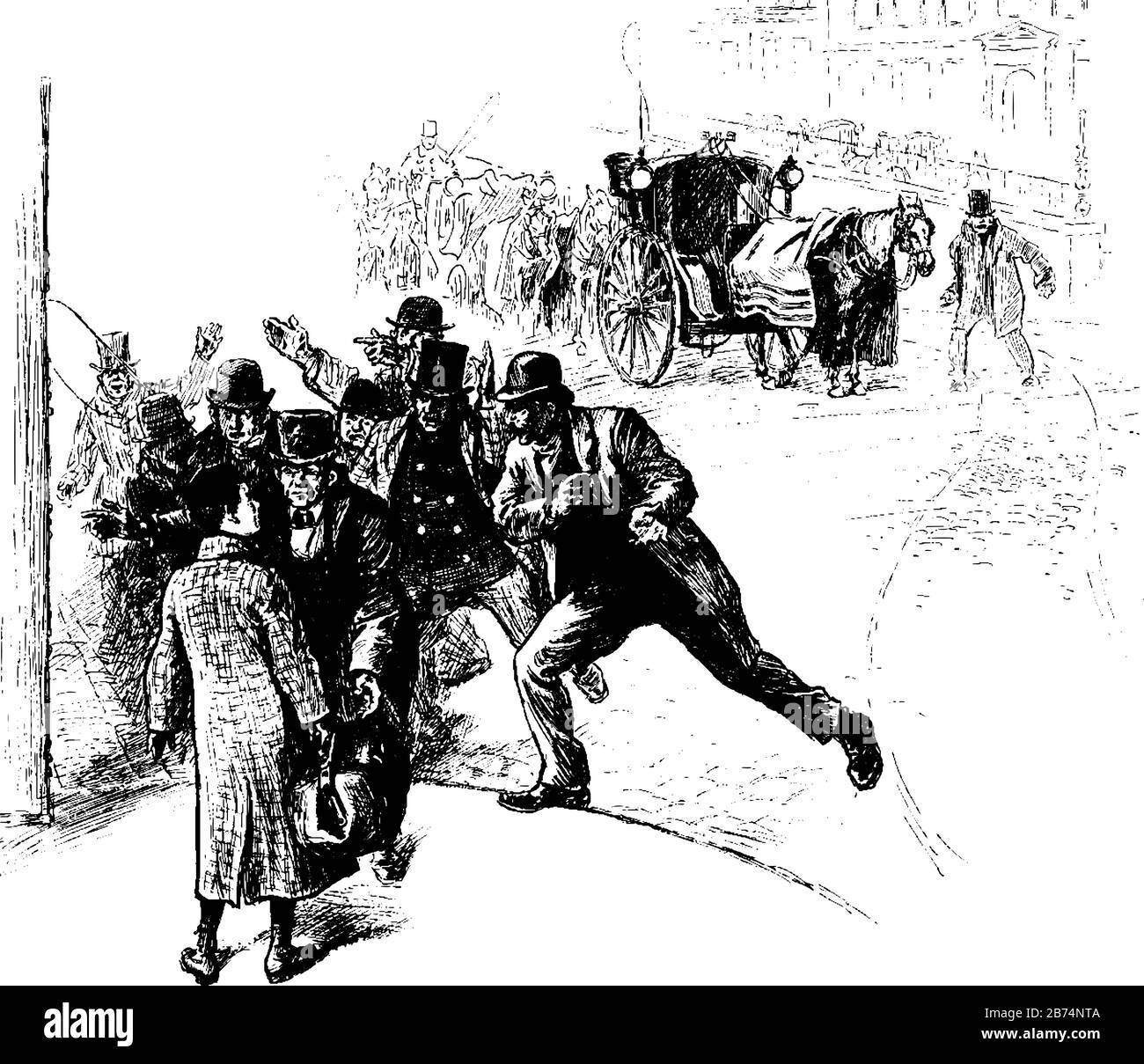 Vintage horse drawn carts Stock Vector Images - Alamy