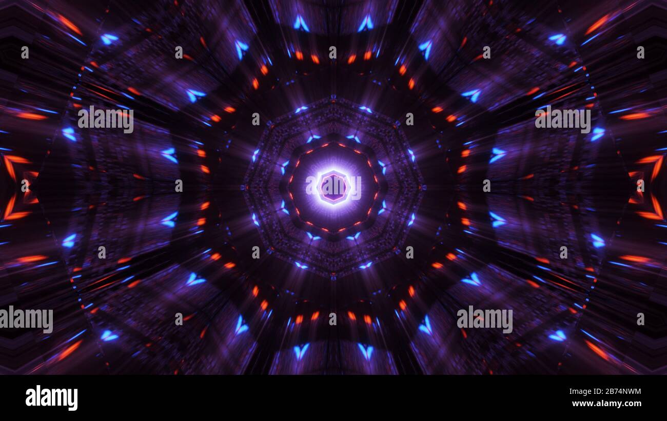 Cosmic environment with colorful neon laser lights - perfect for a ...