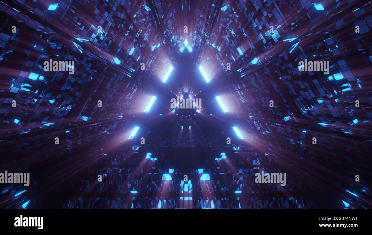 Cosmic environment with colorful neon laser lights - perfect for a ...