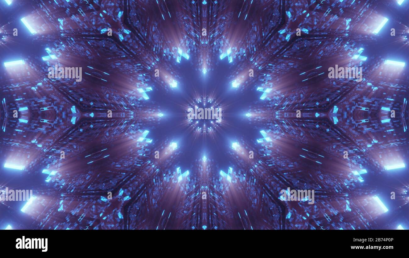 Cosmic environment with colorful neon laser lights - perfect for a ...