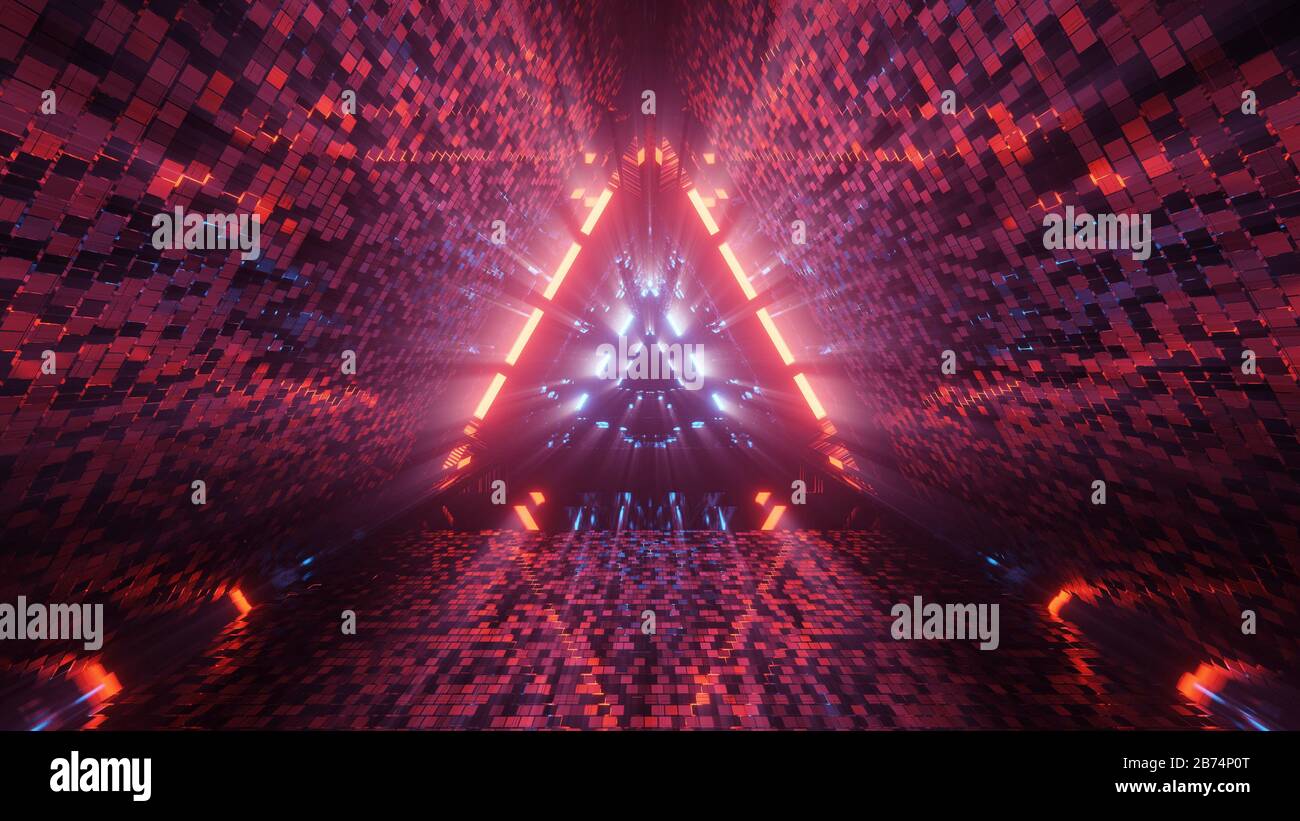 Cosmic environment with red neon laser lights - perfect for a digital ...