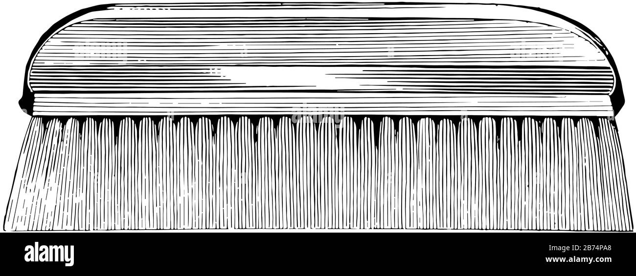 This illustration represents function of Smoothing Brush, vintage line ... This illustration represents function of Smoothing Brush, vintage line ...
