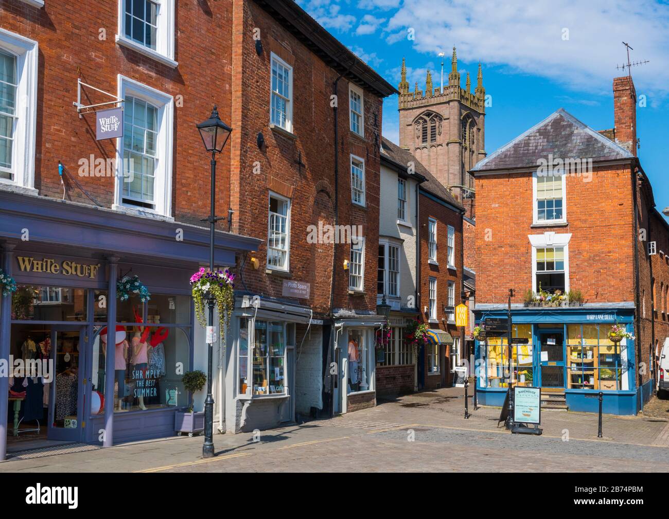 Castle Square, Ludlow, Shropshire Stock Photo - Alamy
