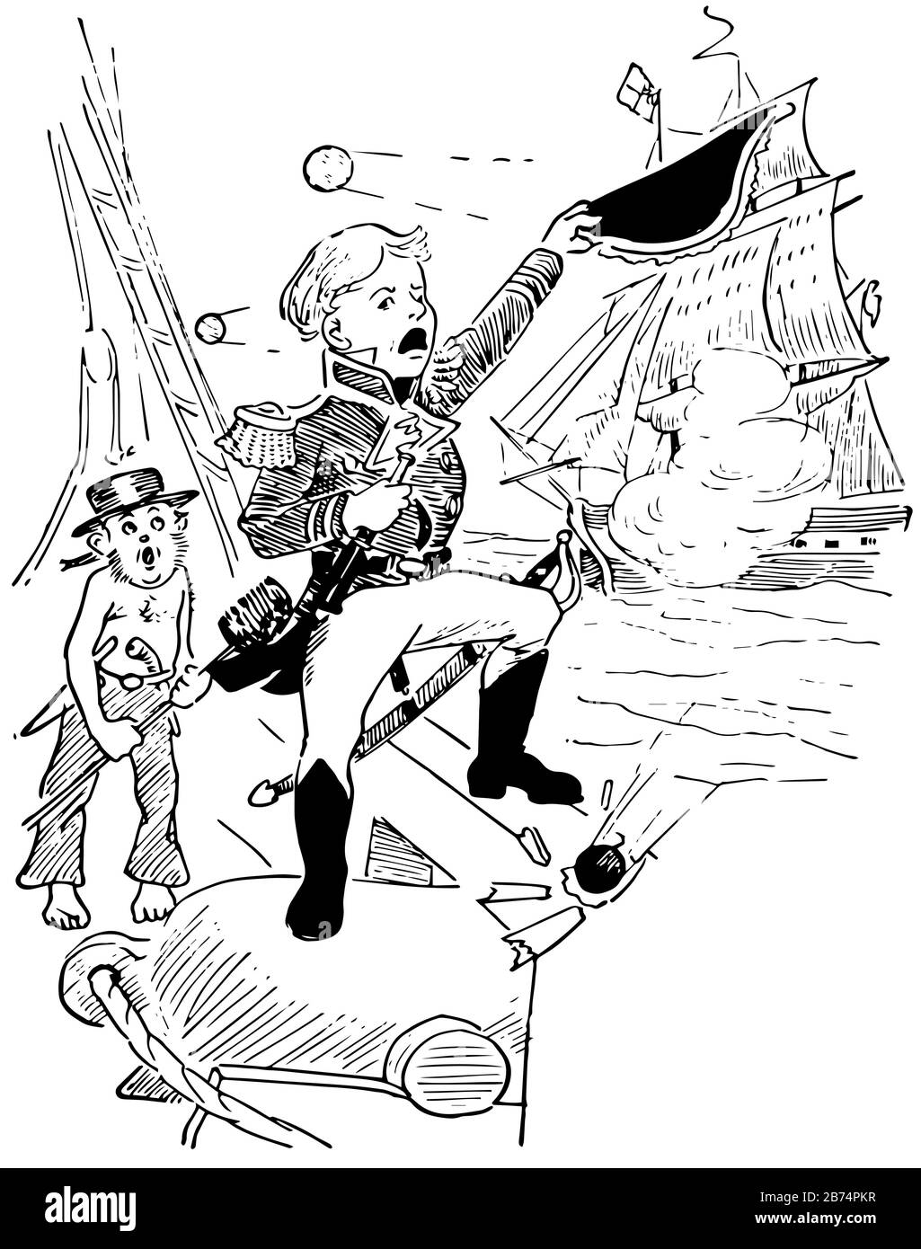 Boys sailing Black and White Stock Photos & Images - Alamy