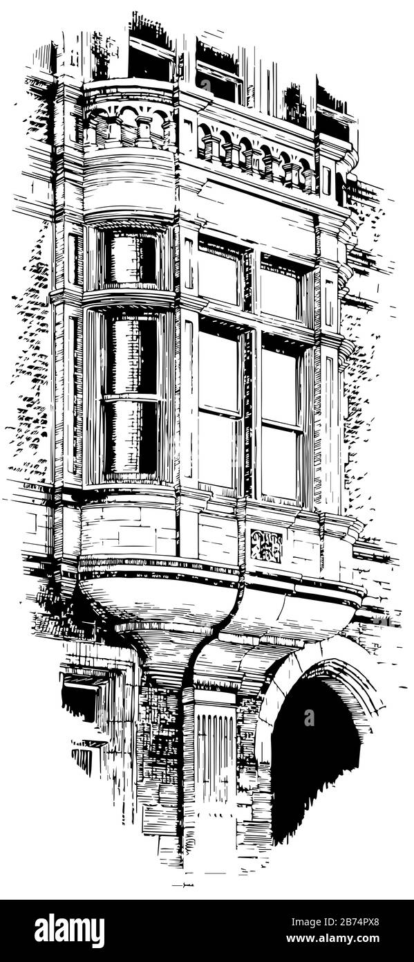 how to draw stone buildings