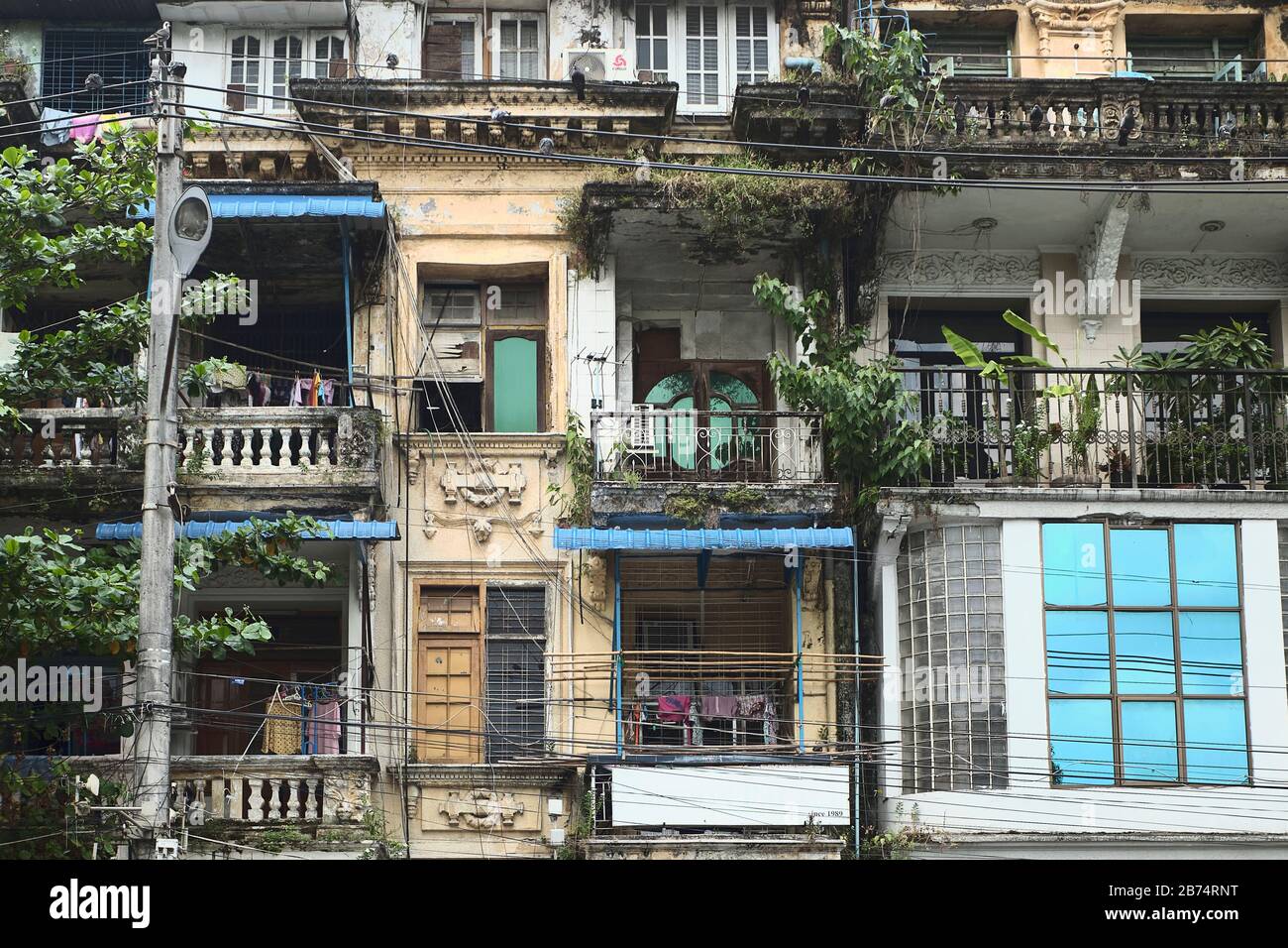 Myanmar old british colonial building hi-res stock photography and ...