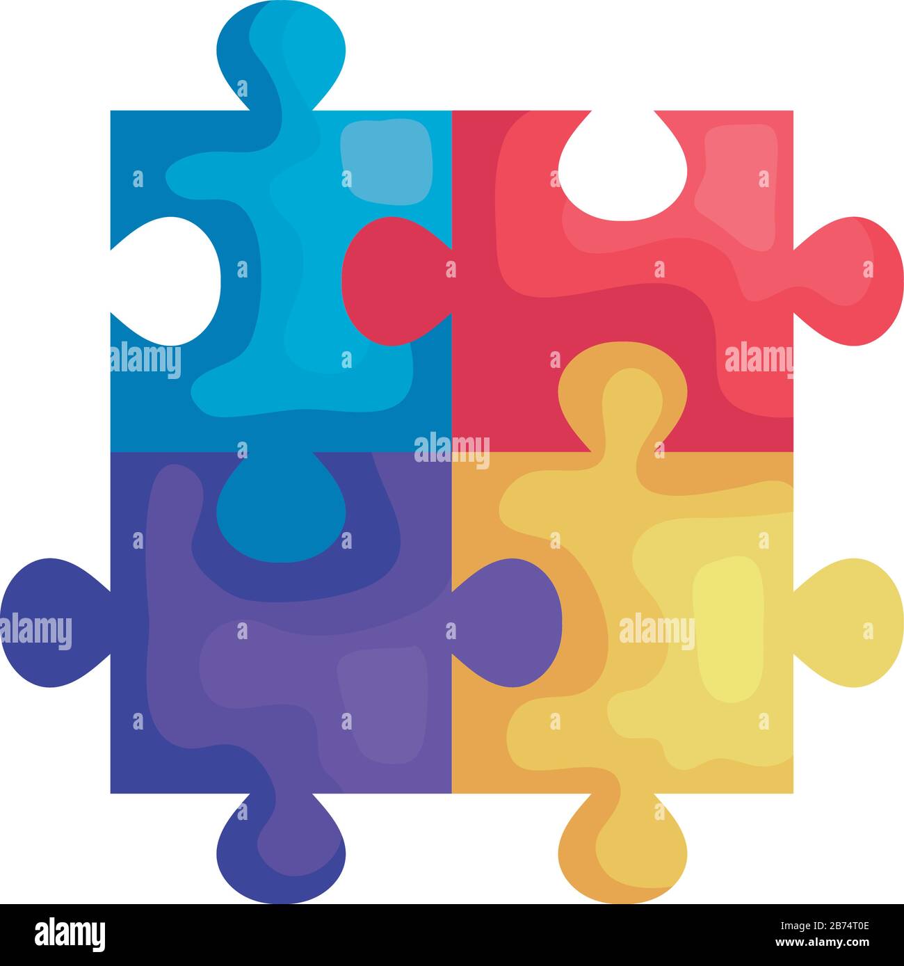 set of puzzle pieces icons Stock Vector Image & Art - Alamy