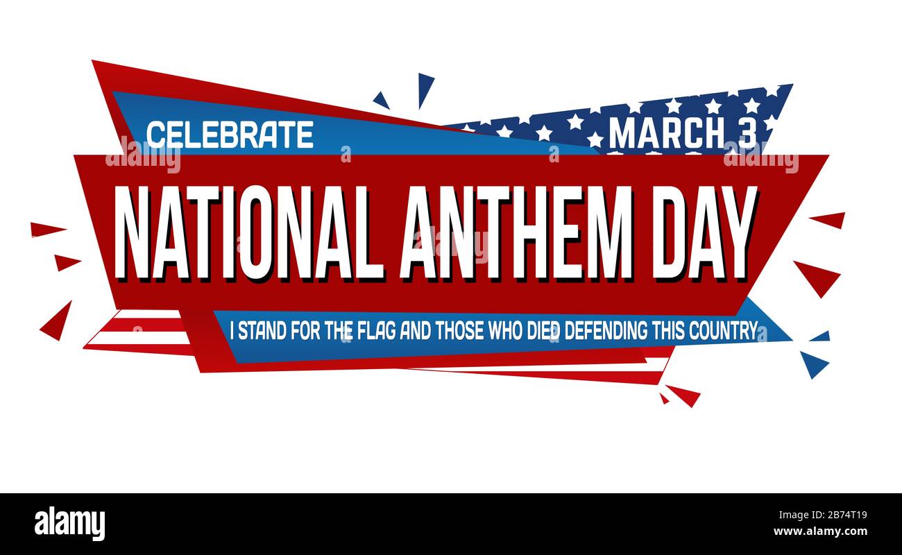 Us national anthem Cut Out Stock Images & Pictures - Alamy