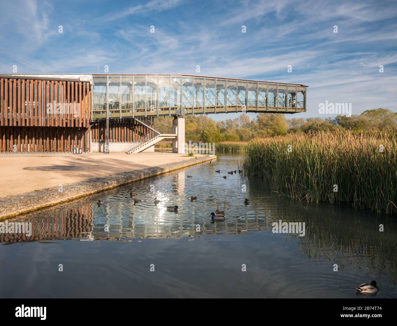 Viewpoint of the Ataria Nature Interpretation Center in the Salburua ...