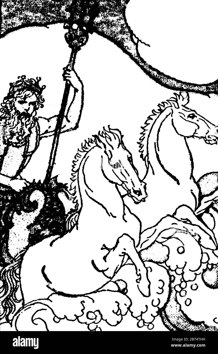 Trident in hand Stock Vector Images - Alamy