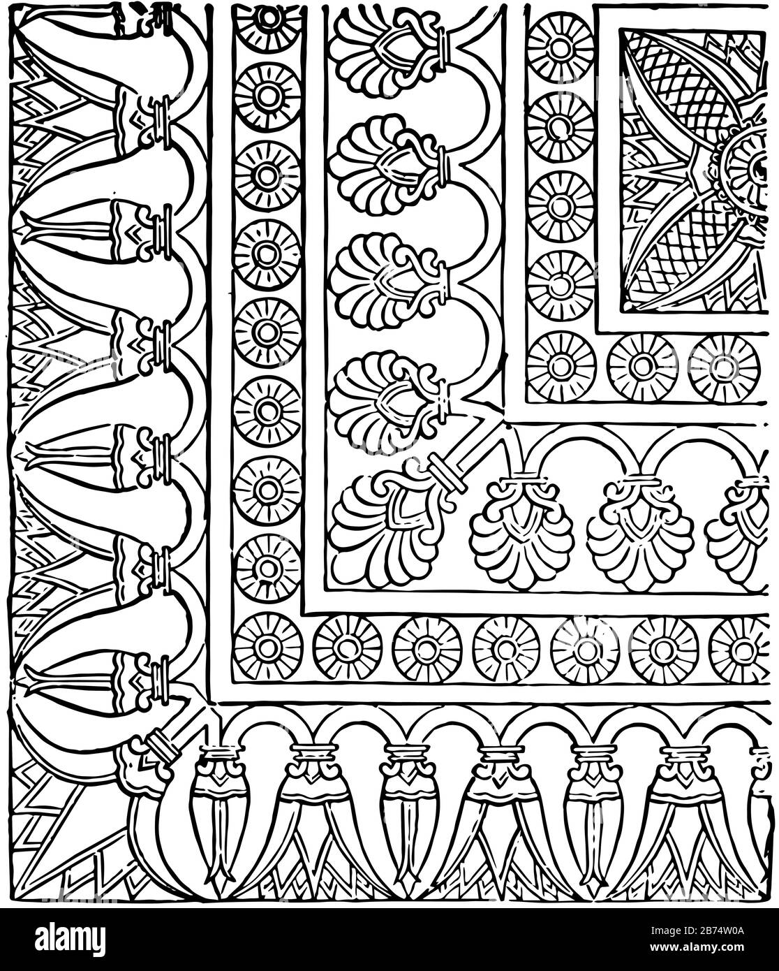 Kujundschik have traditional pattern in this picture, vintage line ...