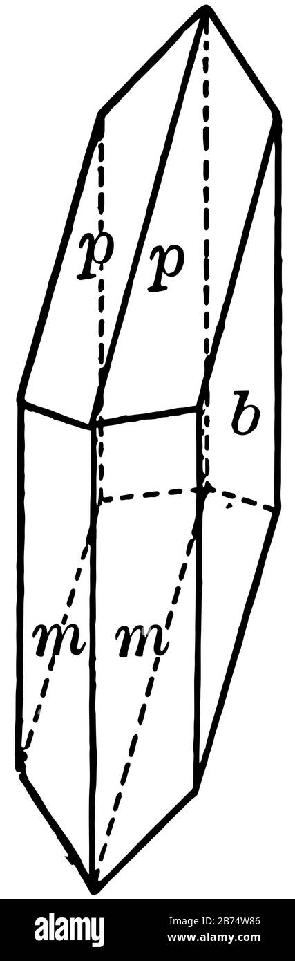 This diagram represents Gypsum, vintage line drawing or engraving ...