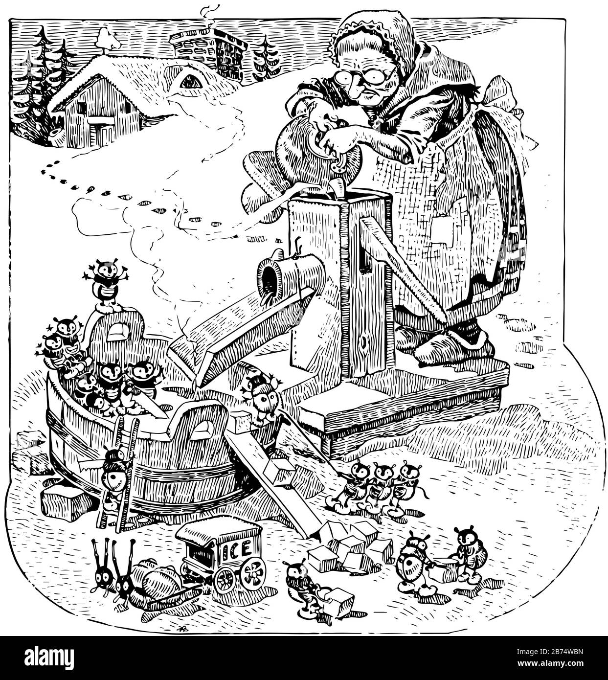 Ice cubes background in Stock Vector Images - Alamy