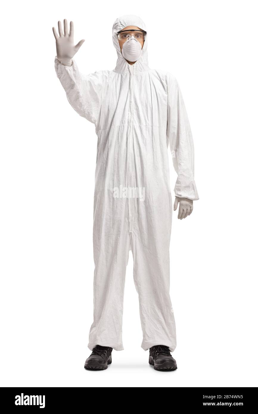 Decontamination suit hi-res stock photography and images - Alamy