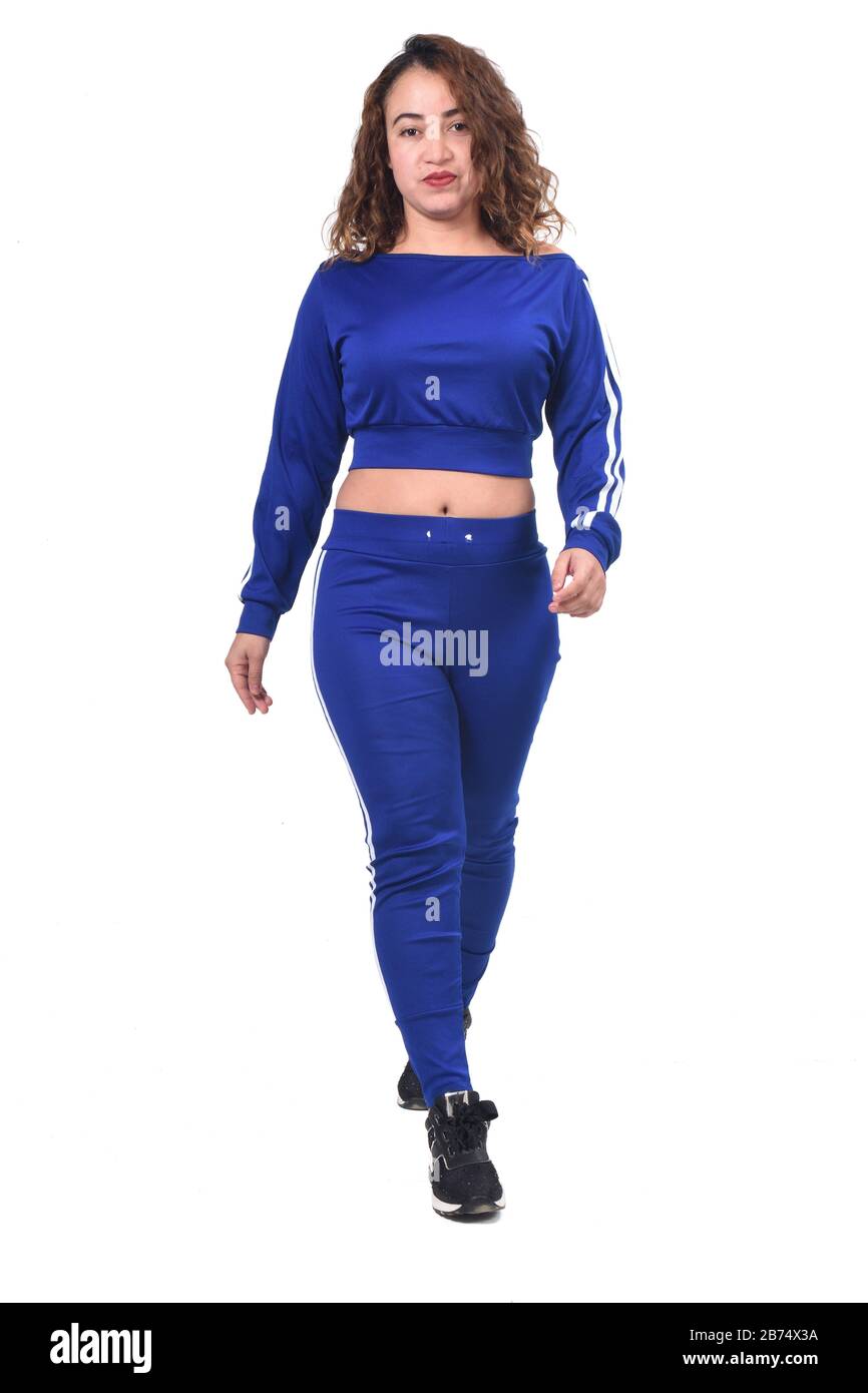 woman walking on white background Stock Photo - Alamy