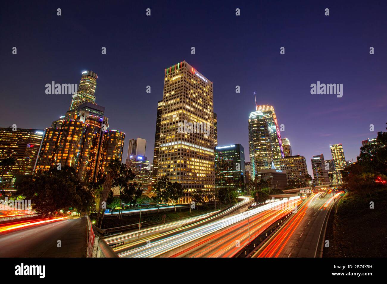 Los Angeles Skyline, California, USA Stock Photo - Alamy